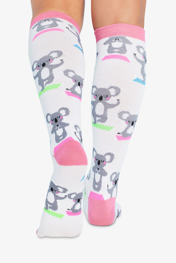 Cherokee Yoga Koala Women's 10-15 mmHg Light Compression Socks, Nursing ...