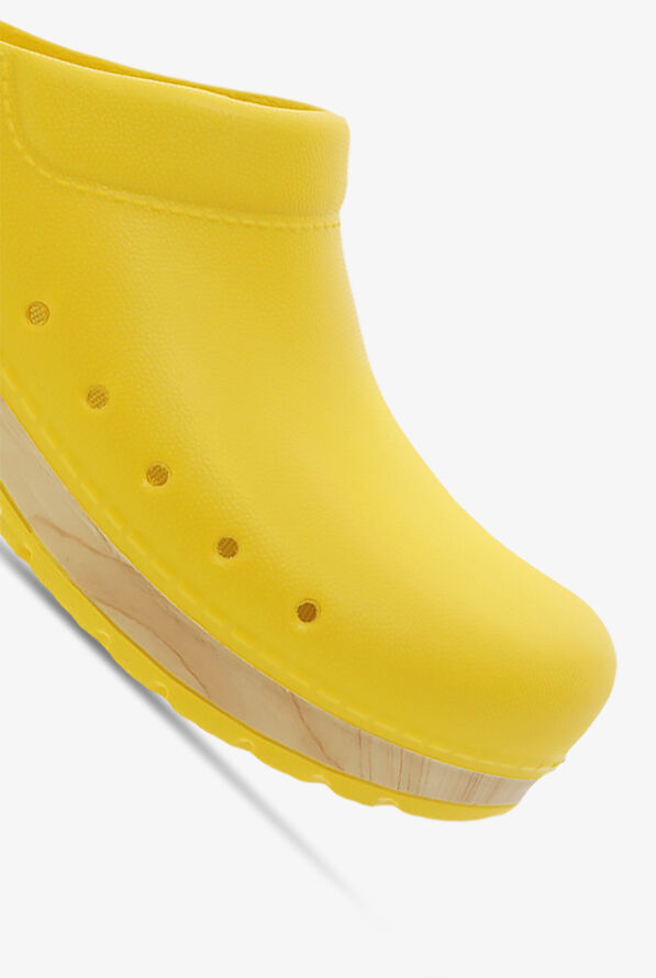 Dansko Kane Yellow Lightweight Open Back Nursing Clogs, Nursing Clogs