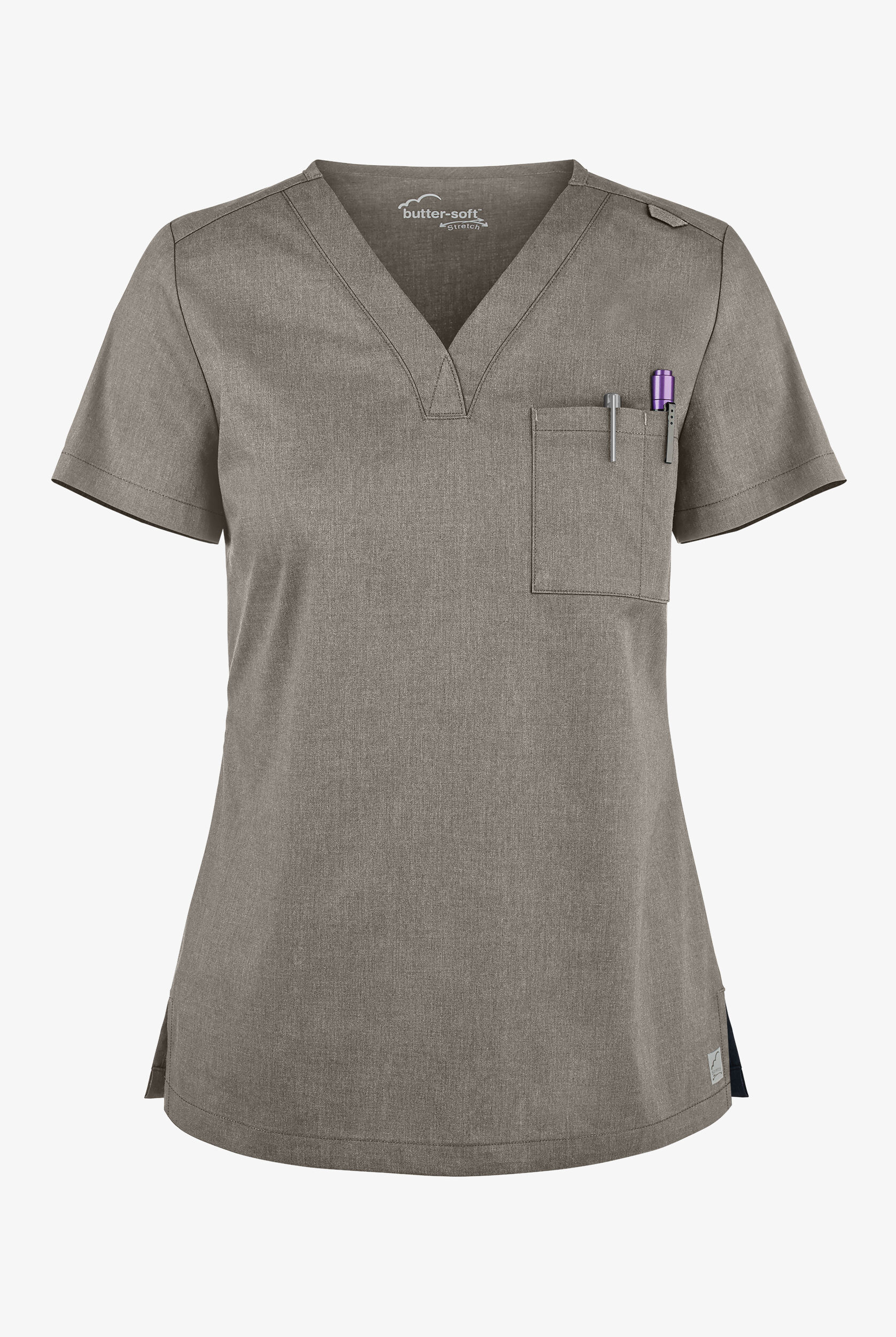 UA Butter-Soft STRETCH Scrubs One Pocket Scrub Top, Nursing Scrubs