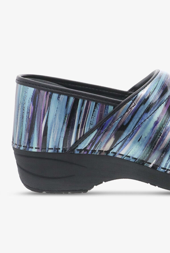 Dansko ProXP 2.0 Teal Striped Leather Nursing Clogs, Nursing Clogs