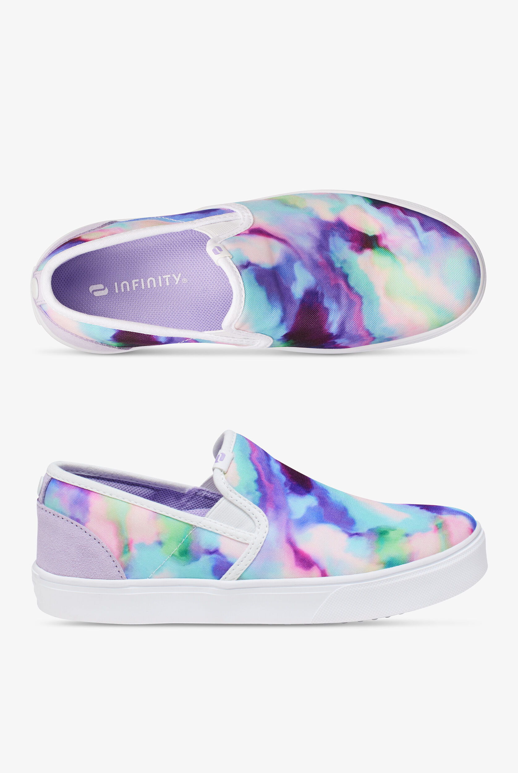 Infinity by Cherokee Women's Chase TX Watercolor Wave Athletic Slip On ...