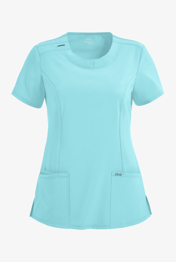 Cherokee Infinity Scrubs Round Neck Scrub Top, Infinity Scrubs