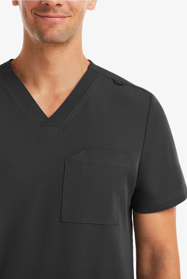 Maevn Matrix Pro Men's 3-Pocket STRETCH V-Neck Scrub Top, Nursing Scrubs
