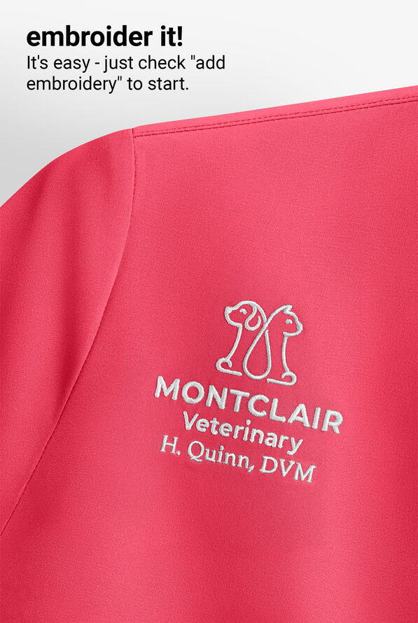 Blusa médica Easy STRETCH Aisha con escote corazón, Uniformes Médicos a ...