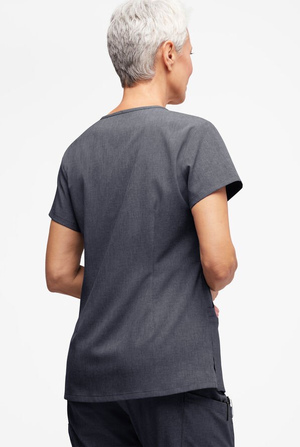 Blusa médica Easy STRETCH by Butter-Soft™ Demi estilo Henley, Uniformes ...