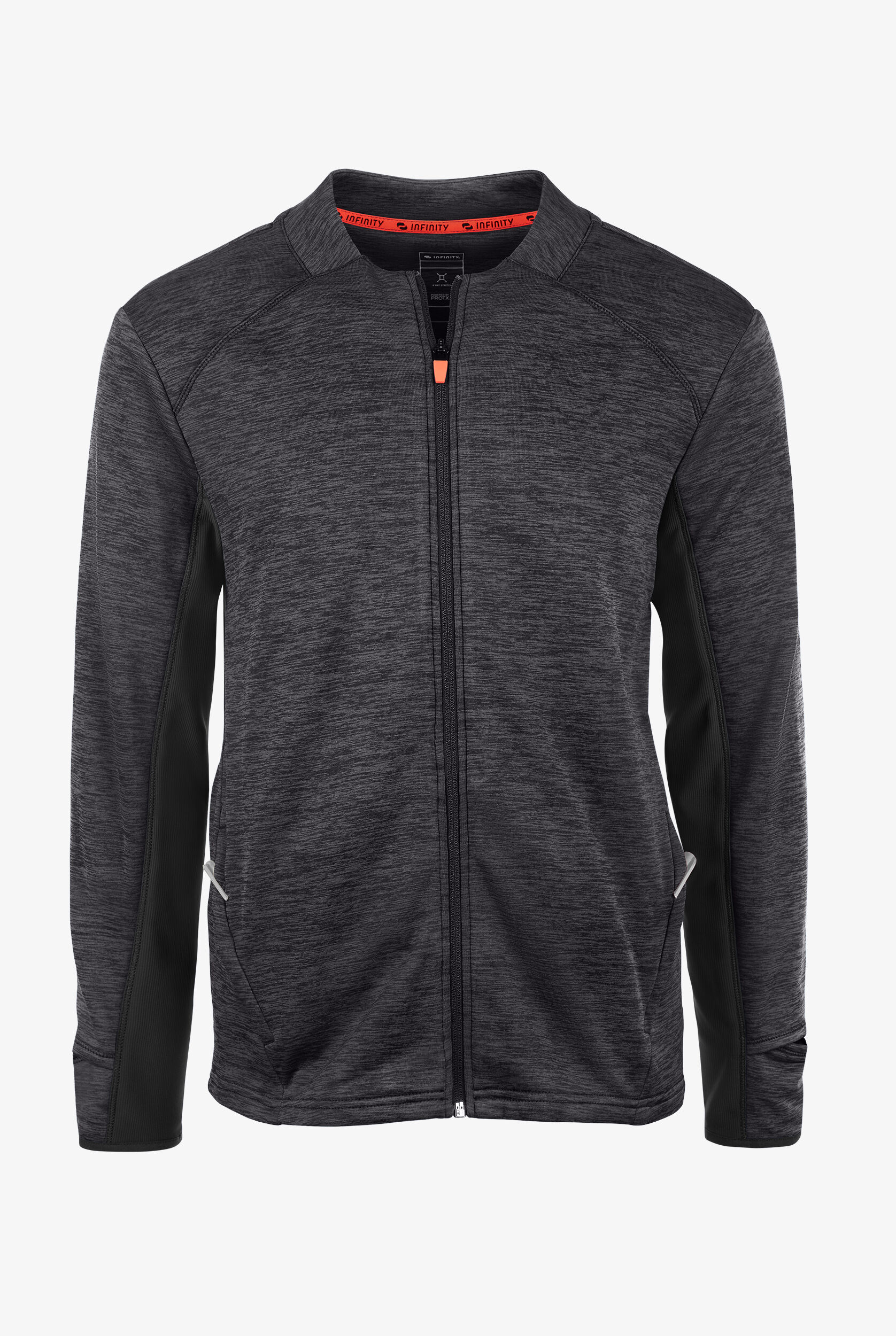 Infinity GNR8 Men's 2-Pocket STRETCH Mock Neck Warm-Up Scrub Jacket ...