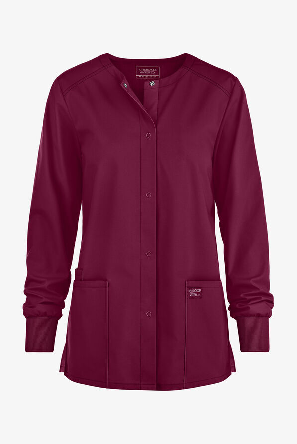 Cherokee WW Professionals Women's Snap Scrub Jacket | Spandex Scrubs