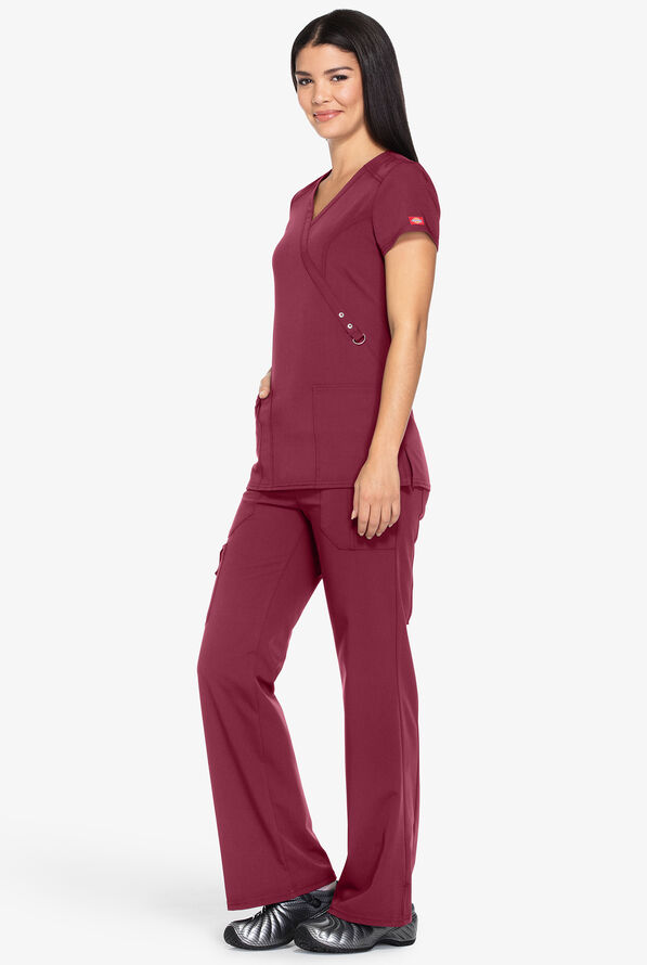Dickies Xtreme STRETCH Scrubs 85956 Mock Wrap Top | Uniform Advantage