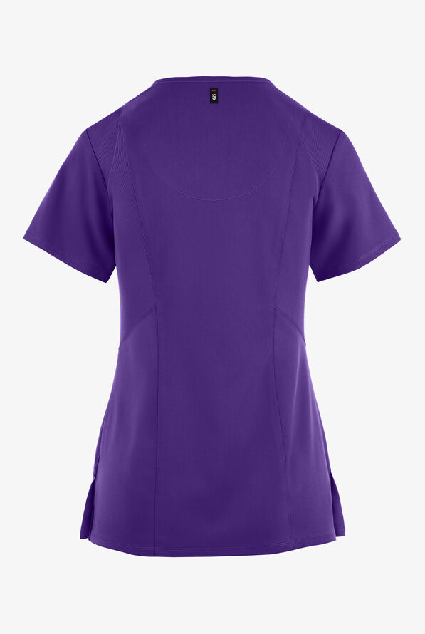 Grey's Anatomy Spandex 3-Pocket V-Neck Scrub Top, Nursing Scrubs