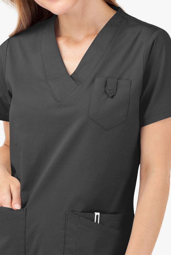Butter-Soft STRETCH Scrubs V-Neck 5 Pocket Top | Stretch Scrubs by UA