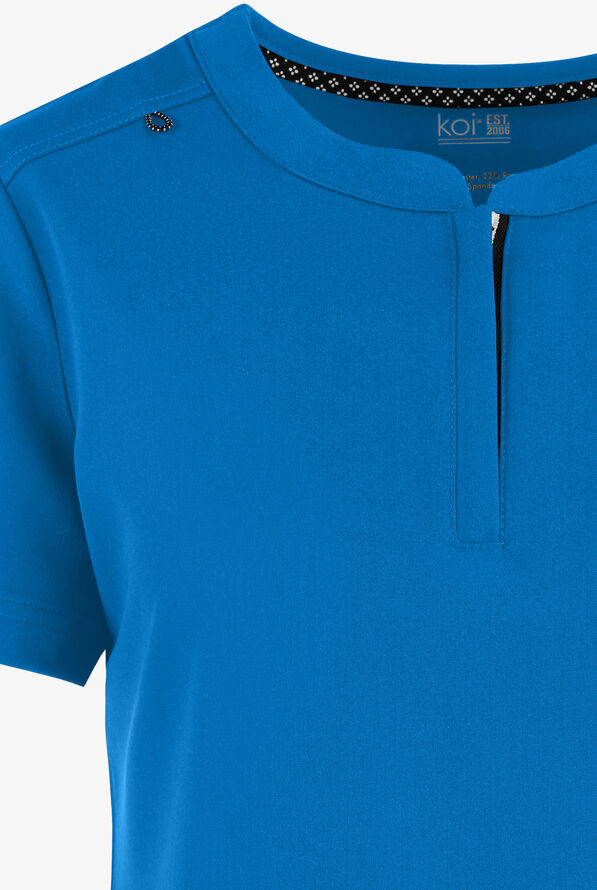 koi Next Gen Back in Action Zip Scrub Top, Fashion Scrubs