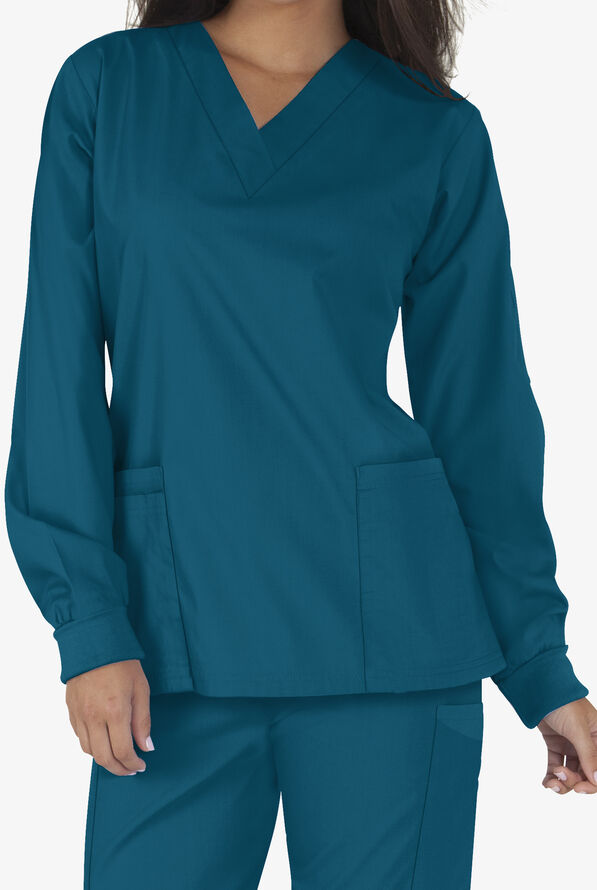 Butter-Soft Scrubs Unisex Long Sleeve Scrub Top | Unisex Scrubs
