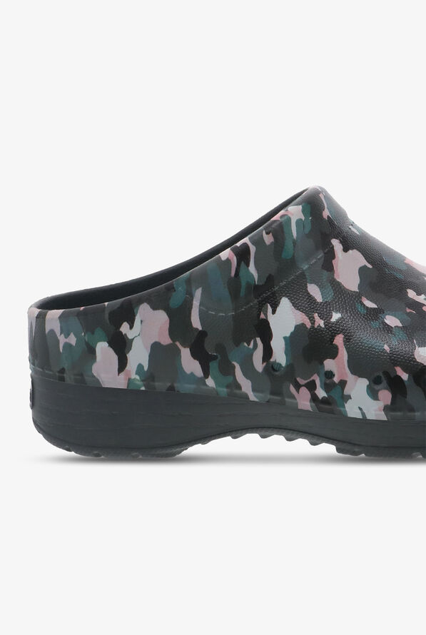Dansko Kane Camo Lightweight Open Back Nursing Clog, Nursing Clogs