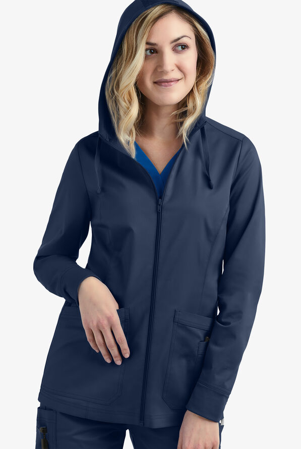 UA Butter-Soft STRETCH Zip-Front Long Sleeve Hoodie, Nursing Jackets