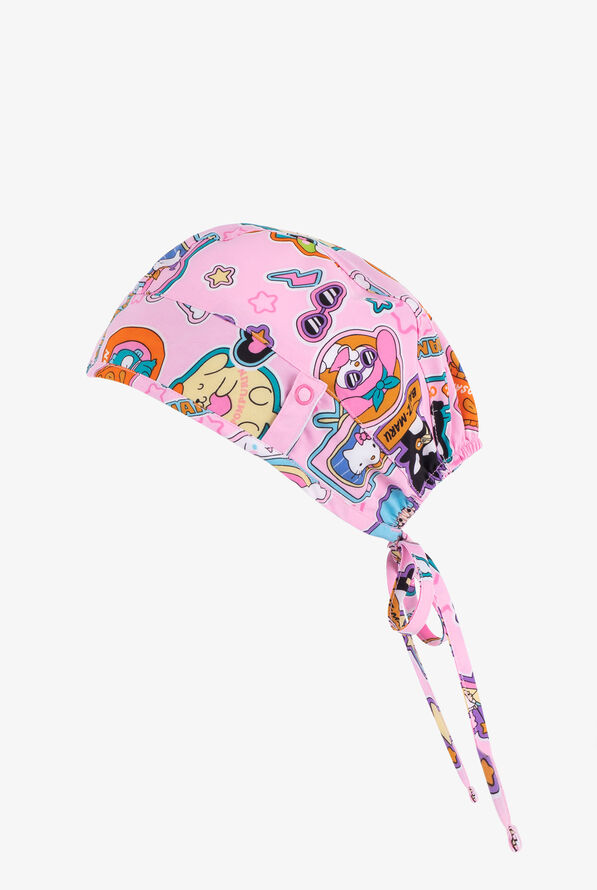 Tooniforms Hello Kitty Supercute Stickers Women's STRETCH Print Scrub ...