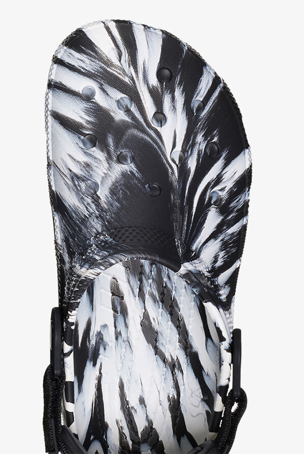 Crocs Unisex Classic Work Graphic Black/White Clogs, Nursing Clogs