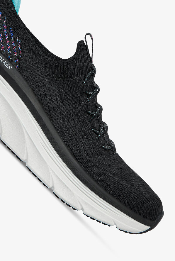 Skechers Sport Women's D'Lux Walker Star Stunner Black Athletic Slip On ...