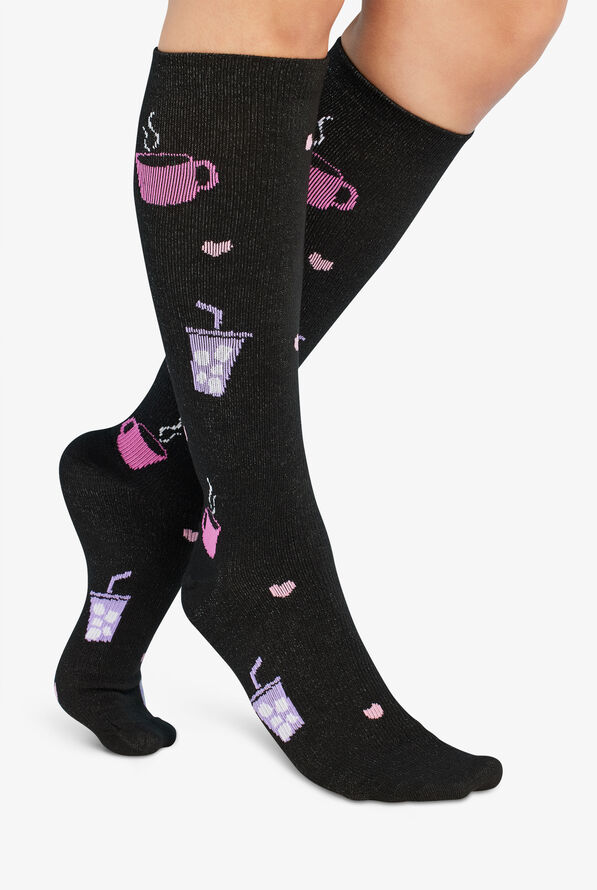 Cherokee Nurse Fuel Women's 10-15 mmHg Light Compression Socks, Nursing ...