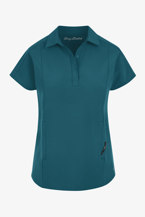 Easy STRETCH LEA Women's 3-Pocket Oversized Dolman Sleeve Scrub Top ...