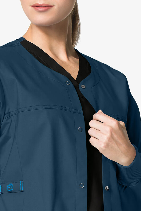 WonderWink WonderFLEX Constance Scrub Jacket | Snap Front Jackets