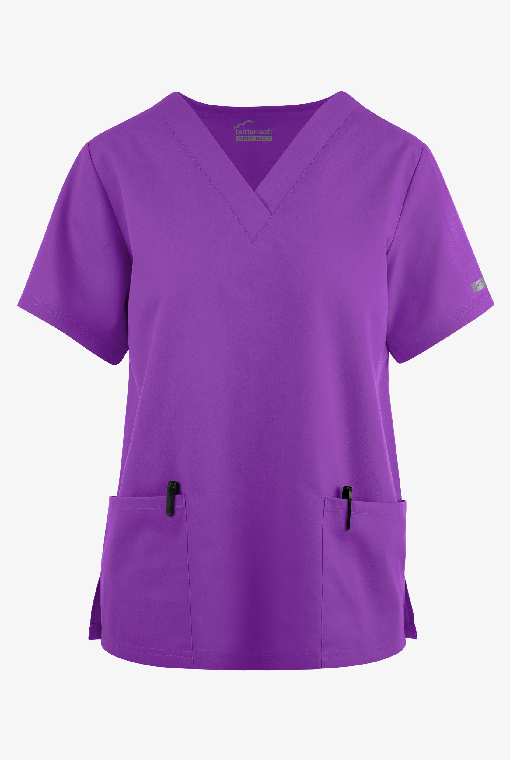 Butter-Soft Originals Women's 2-Pocket Classic Fit V-Neck Scrub Top ...