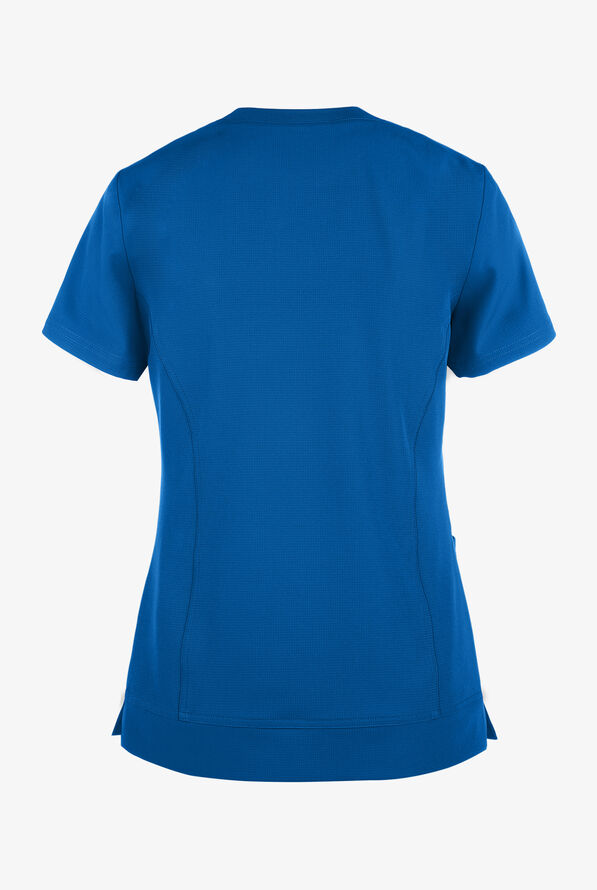 heartsoul Break On Through Split Neck Scrub Top, stretch scrubs