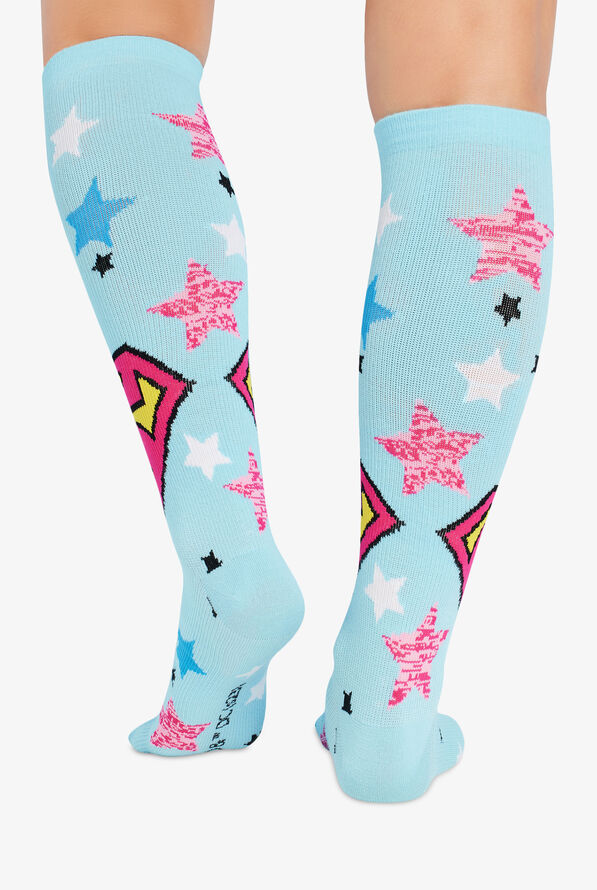 Tooniforms Flying Super Hero Women's 10-15 mmHg Light Compression Socks ...