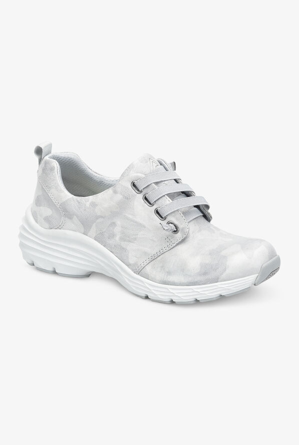 Nurse Mates Align Grey Camo Velocity Athletic Shoe, Nursing Shoes