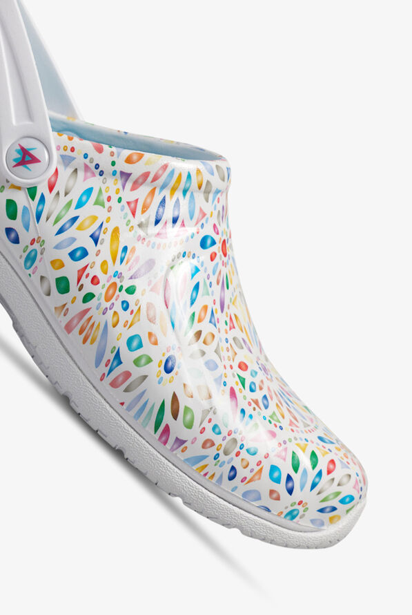 Cherokee Anywear Zone Kaleidoscope Women's Nursing Shoes, Nursing Clog