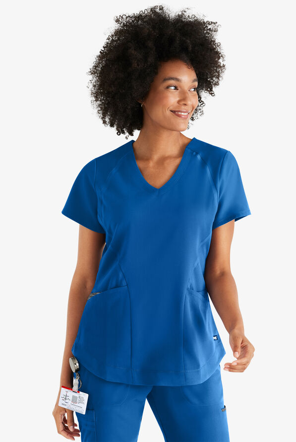 Grey's Anatomy Impact Women's 4-Pocket Scrub Top, Nursing Scrubs
