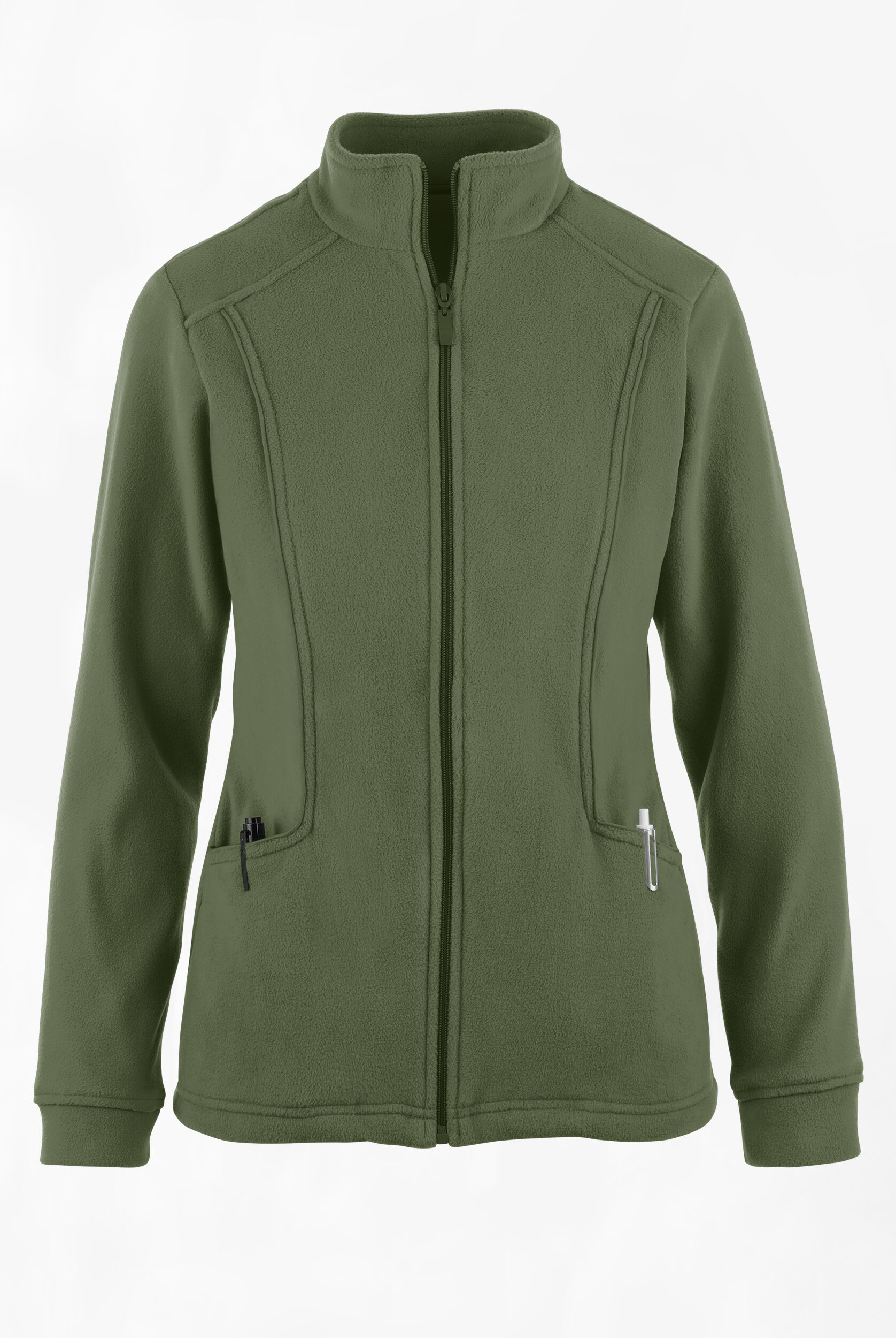 UA Butter-Soft STRETCH Scrubs Zip Front Fleece Jacket | Scrub Jackets