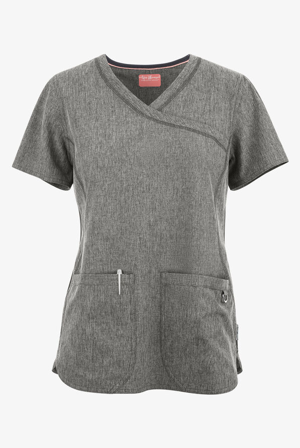 Zavate Ava Therese Madi Women's 2-Pocket STRETCH Rib-Knit Side Mock ...