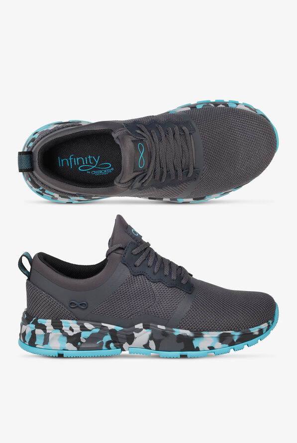 Infinity by Cherokee Women's Fly Pewter/Night Ocean Camo Athletic Lace ...