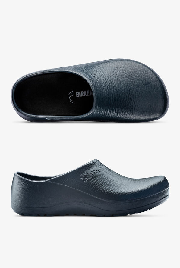 Birkenstock Unisex Profi Birki Blue Clogs, Nursing shoes