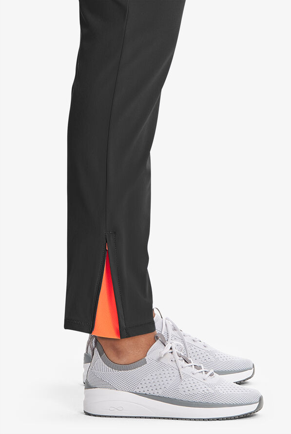 Infinity GNR8 Women's 5-Pocket STRETCH Rib-Knit Waistband Zipper Ankle Vent Cargo Scrub Pants ...