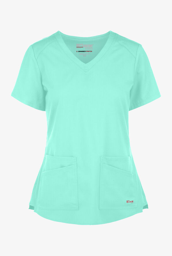 Grey's Anatomy Spandex STRETCH Emma V-Neck Scrub Top, Stretch Scrubs