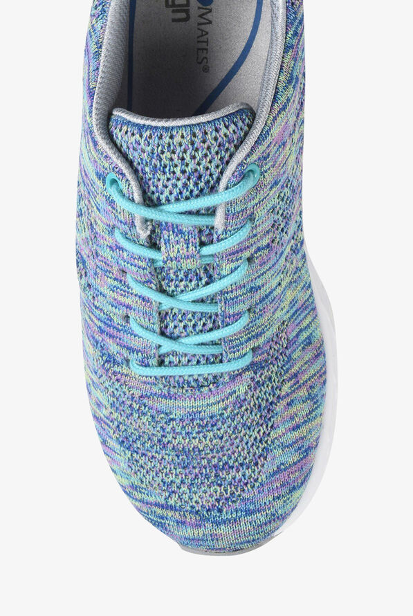 Nurse Mates Align Tabor Blue Woven Athletic Shoe, Nursing Shoes