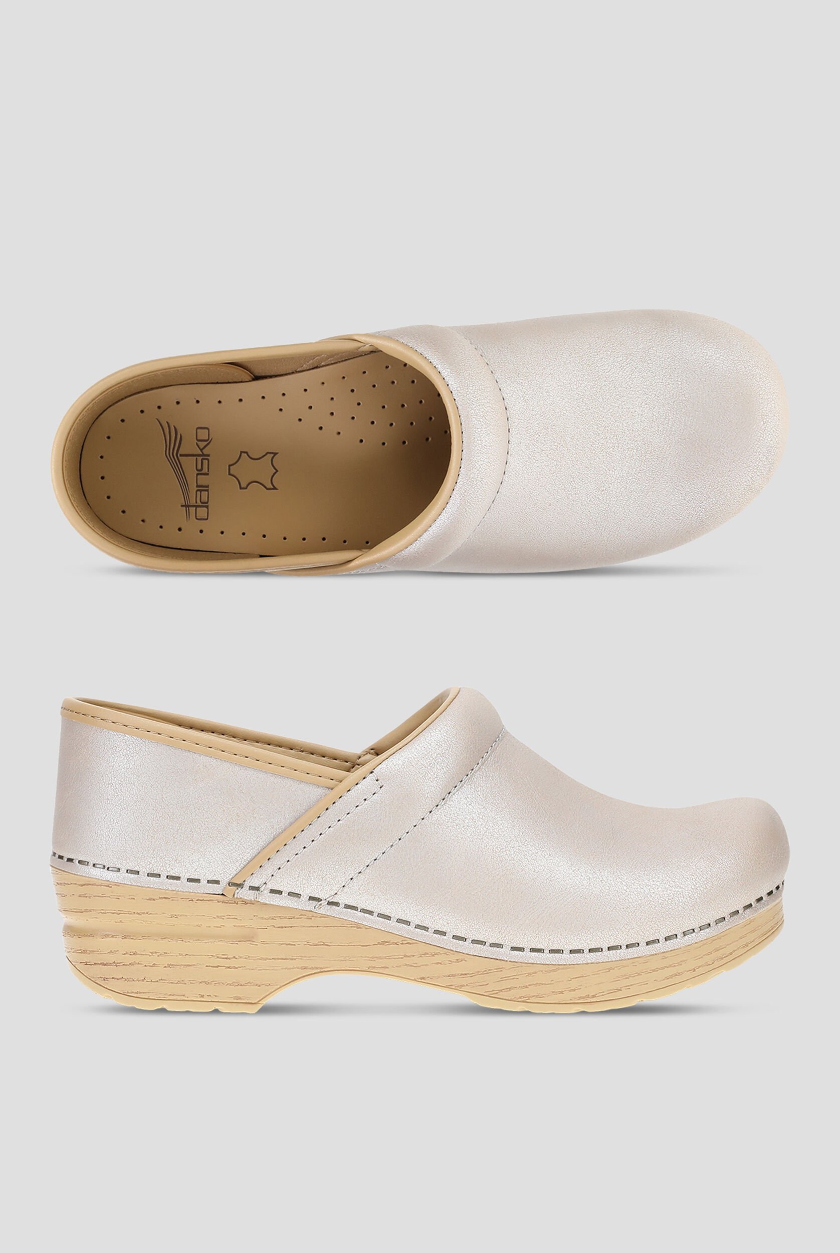 Dansko Women's Professional Pearl Metallic Clog, Nursing Clogs