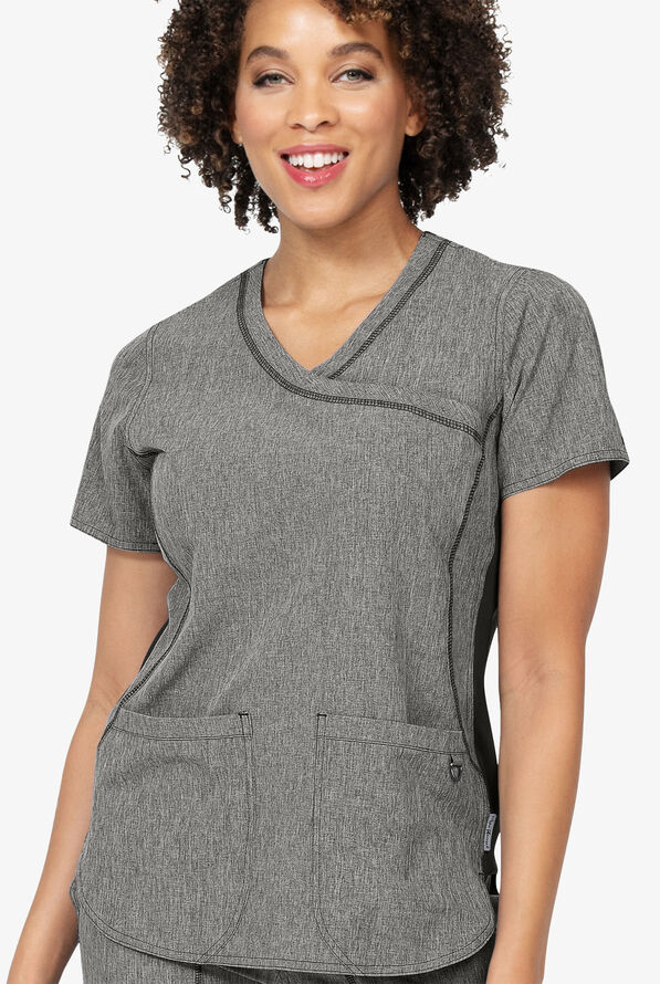 Zavate Ava Therese Madi Women's 2-Pocket STRETCH Rib-Knit Side Mock ...