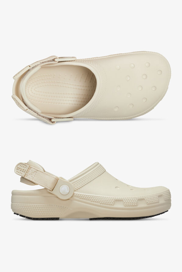 Crocs Unisex Classic Work Bone Clogs, Nursing Clogs