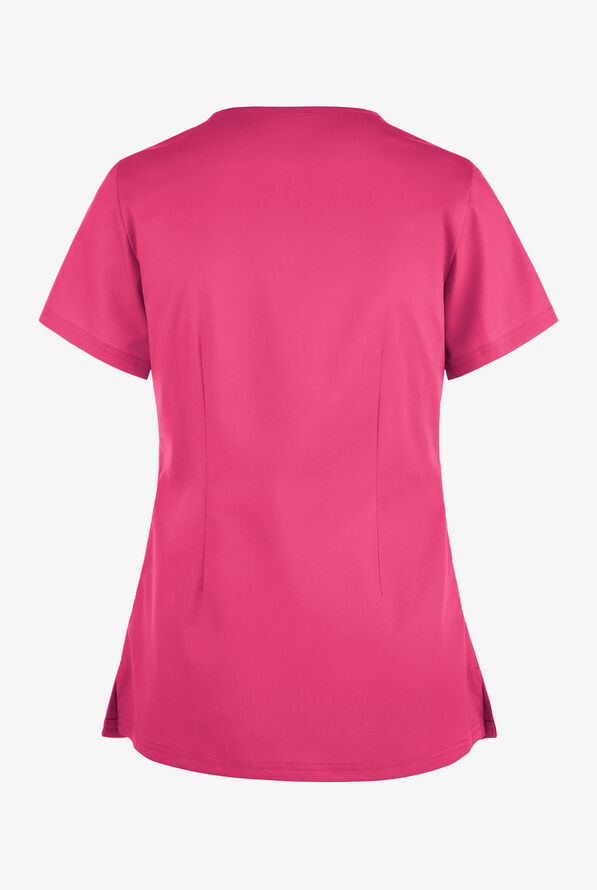 UA Butter-Soft STRETCH Asymmetric Keyhole Scrub Top | Fashion Scrubs