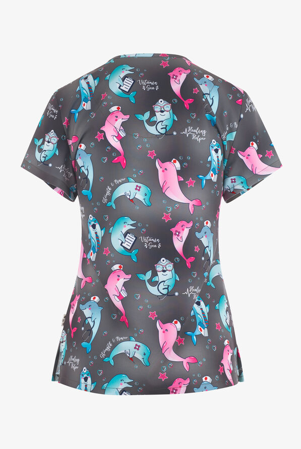 UA Exclusive Zavate Ava Therese Vitamin Sea Dolphins Women's 2-Pocket ...