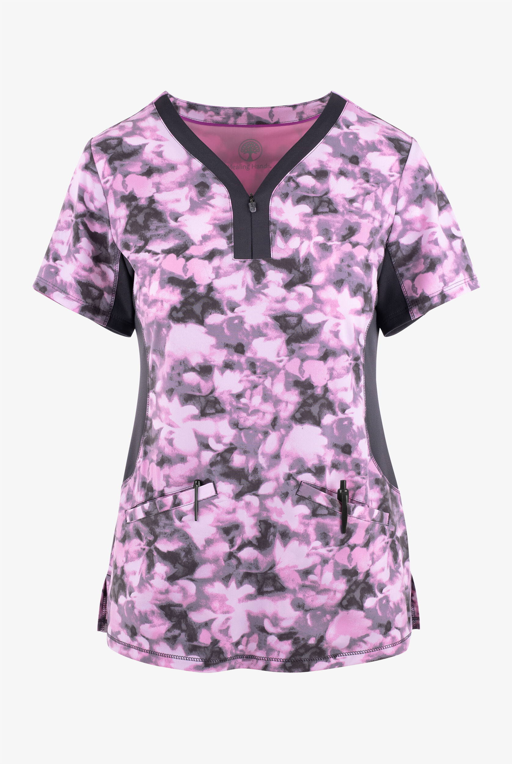 Healing Hands Premiere Abstract Bliss Women's Print Top, Print Scrubs