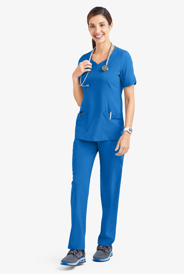 Easy STRETCH Aisha Sweetheart Neckline Top, Fashion Scrubs
