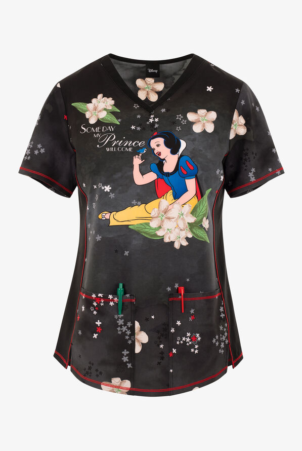 Tooniforms Disney's Snow White Someday My Prince Women's 2-Pocket ...