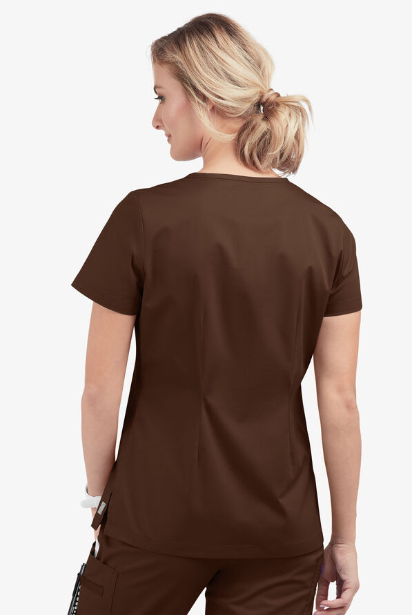 UA Butter-Soft STRETCH Scrubs One Pocket Scrub Top, Nursing Scrubs