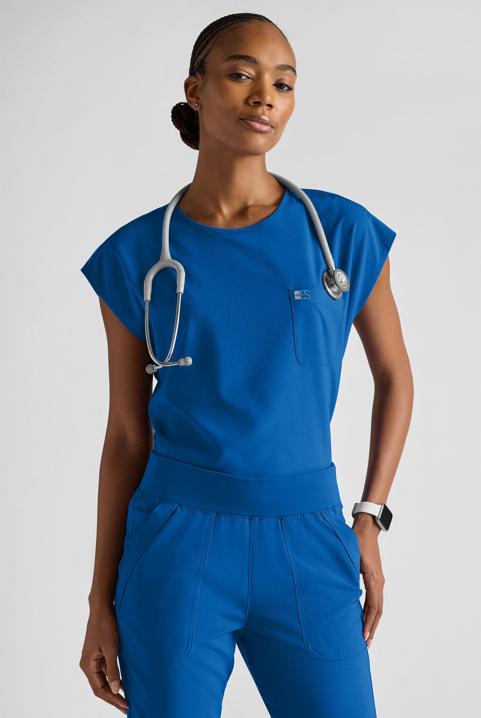 Easy STRETCH Women's Tuck-in Dolman Crew Neck Scrub Top, Fashion ...