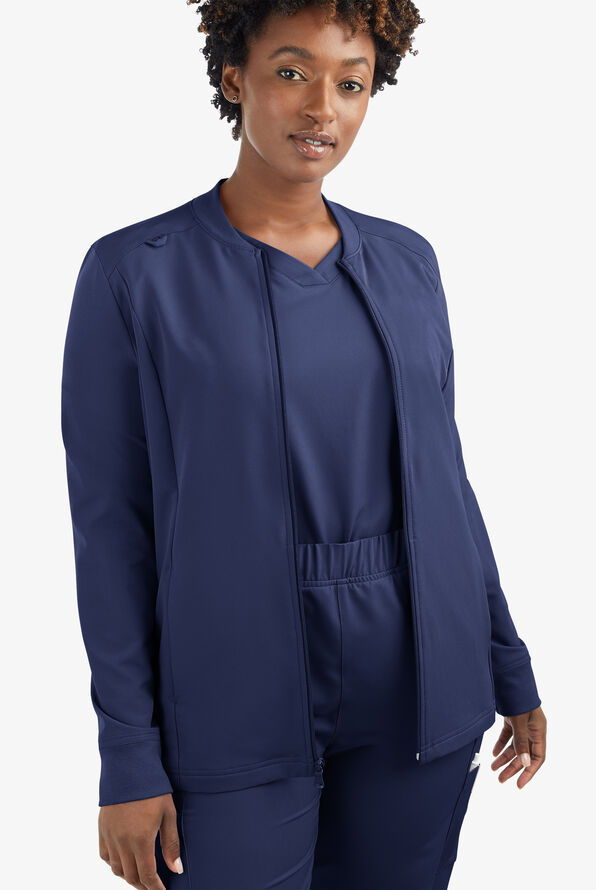 Butter-Soft Stretch Quartz Women s Scrub Jacket, Scrub Jackets