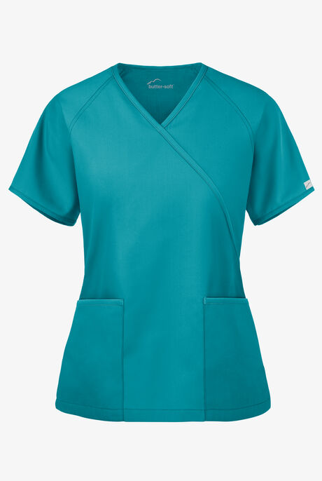 ButterSoft Scrubs by UA Empire Mock Wrap Scrub Top | Empire Scrub Tops