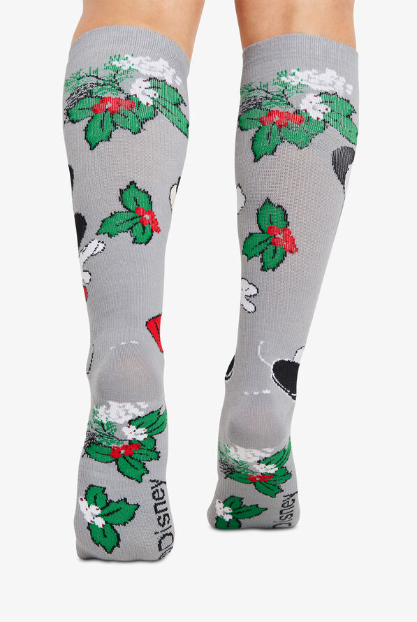 Tooniforms Kissing Mickey Women's 10-15 mmHg Light Compression Socks